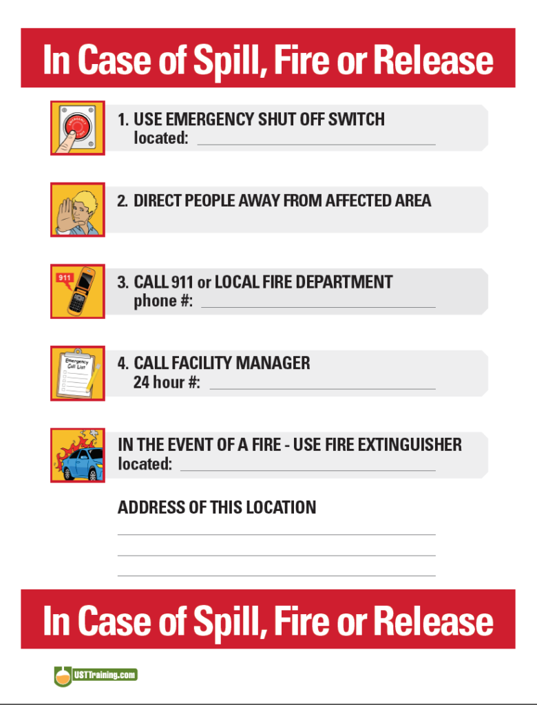 Download our Emergency Response Placard for Free - UST Training