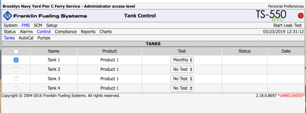 Handy Remote Interface for Franklin Fueling Systems ATGs - UST Training
