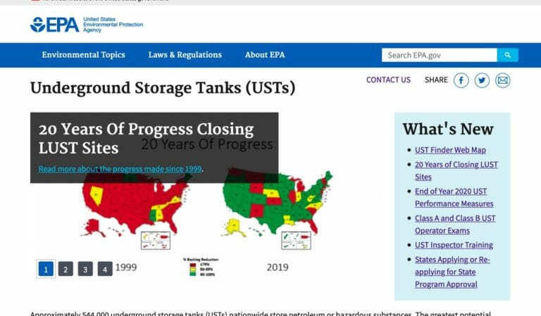 USTs by the Numbers Nationwide - UST Training