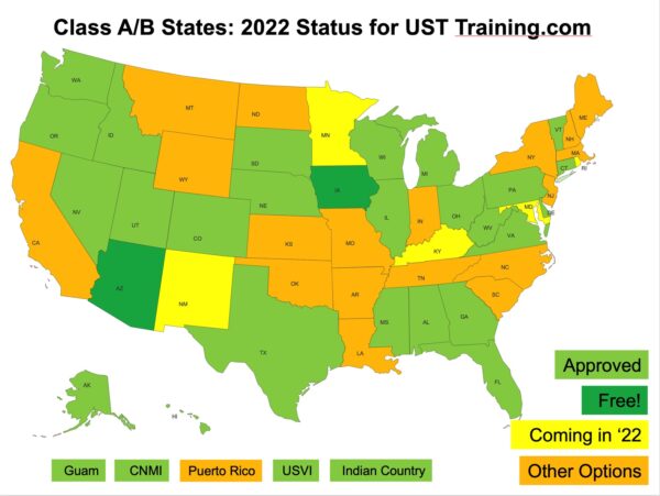 Nationwide Solutions for Class A/B UST Operator Training - UST Training